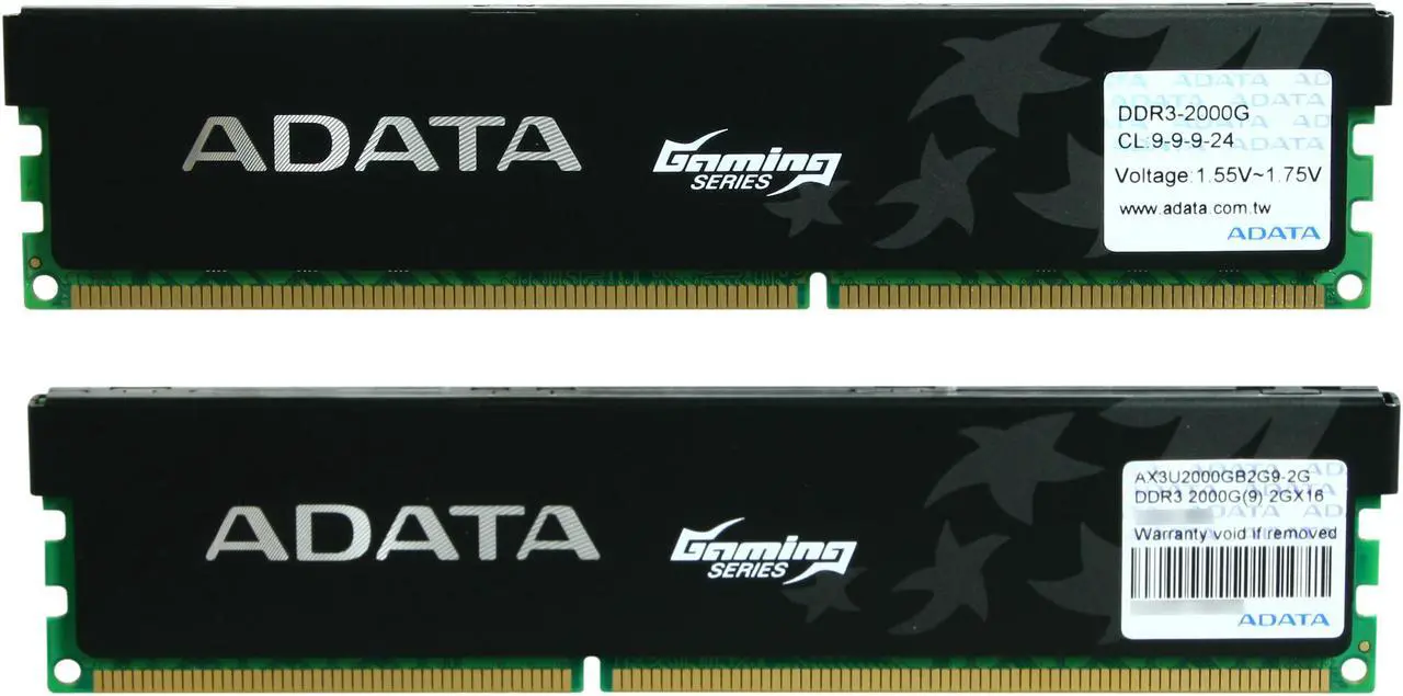 ADATA XPG Gaming Series 4GB (2 x 2GB) DDR3 2000G (PC3 16000) Desktop ...