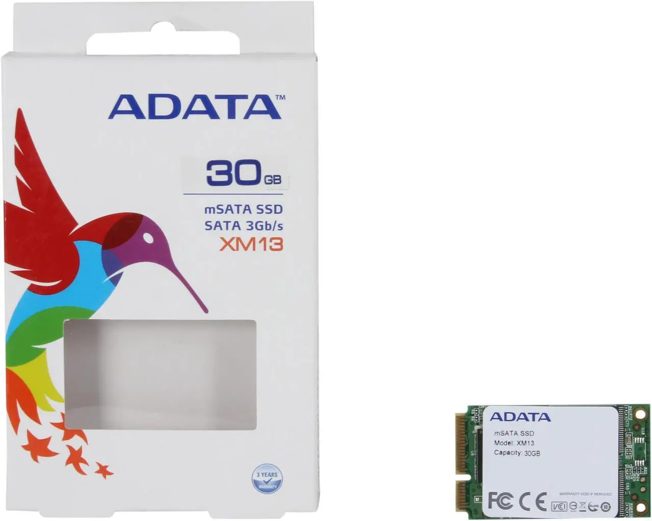 ADATA XM13 30GB Mini-SATA (mSATA) MLC Internal Solid State Drive (SSD ...