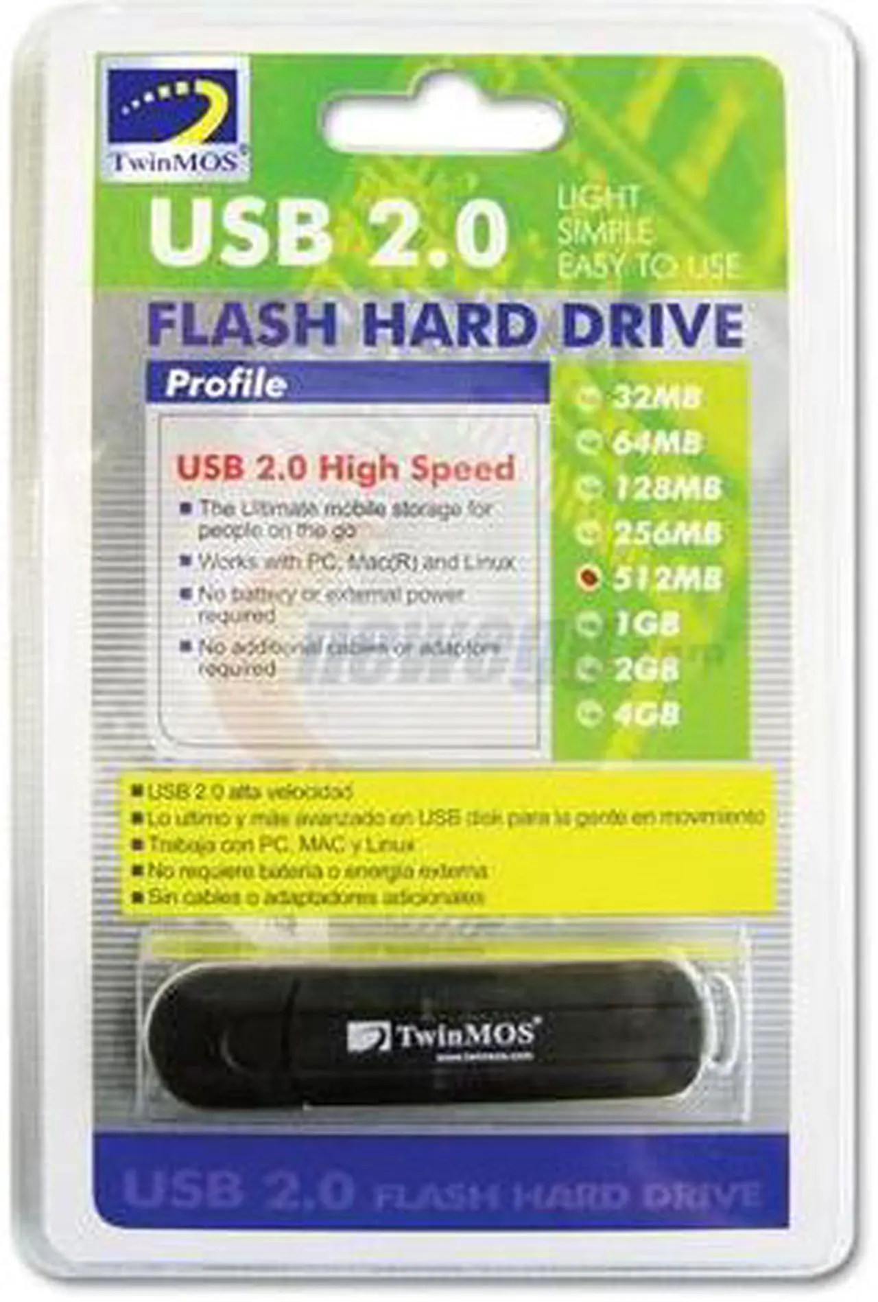 TwinMOS T4 512MB Flash Drive (USB2.0 Portable) - Newegg.com