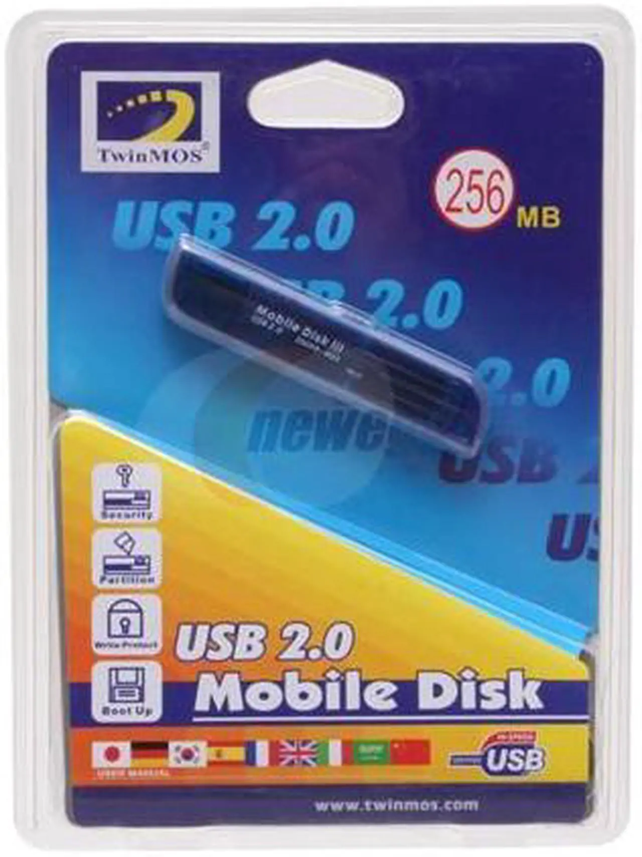 TwinMOS USB2.0 Mobile Disk III 256MB Flash Drive (USB2.0 Portable ...