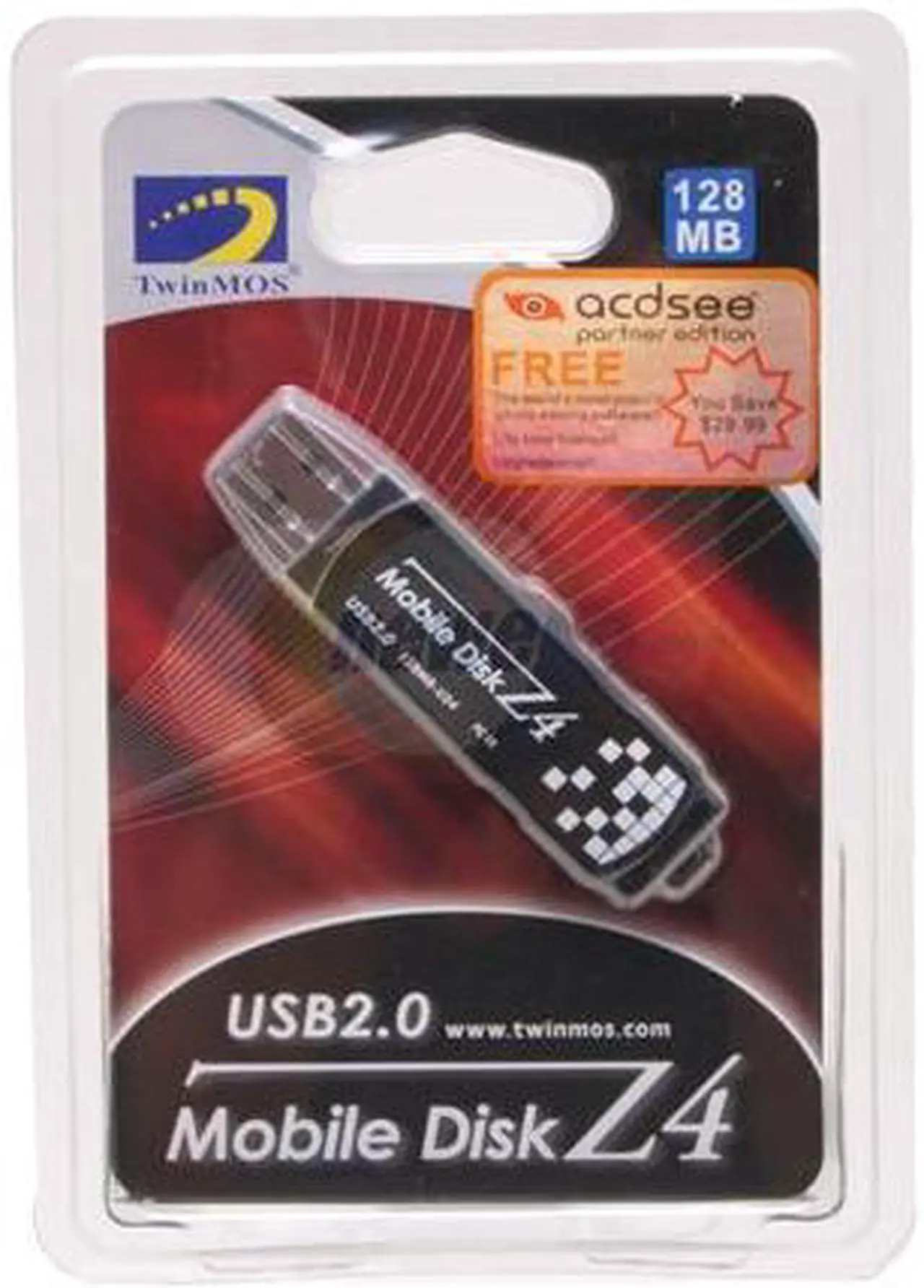 TwinMOS Mobile Disk Z4 128MB Flash Drive (USB2.0 Portable) - Newegg.com