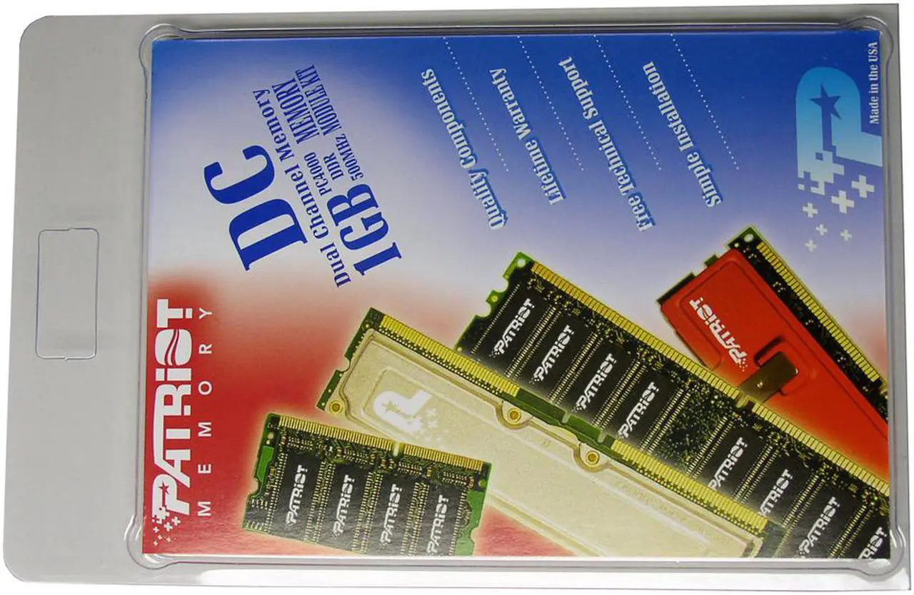 Patriot 1GB (2 x 512MB) DDR 500 (PC 4000) Dual Channel Kit Desktop ...