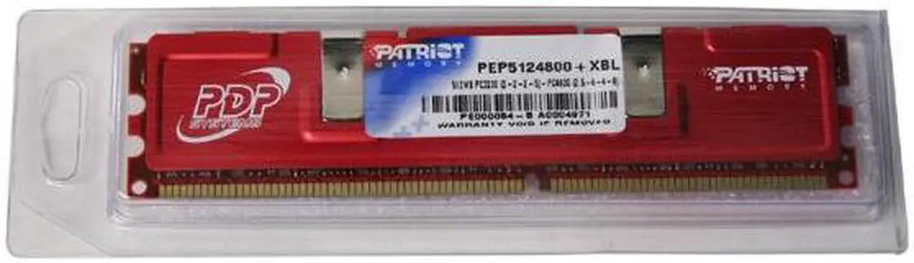 Patriot Extreme Performance 512MB DDR 600 (PC 4800) Desktop Memory ...