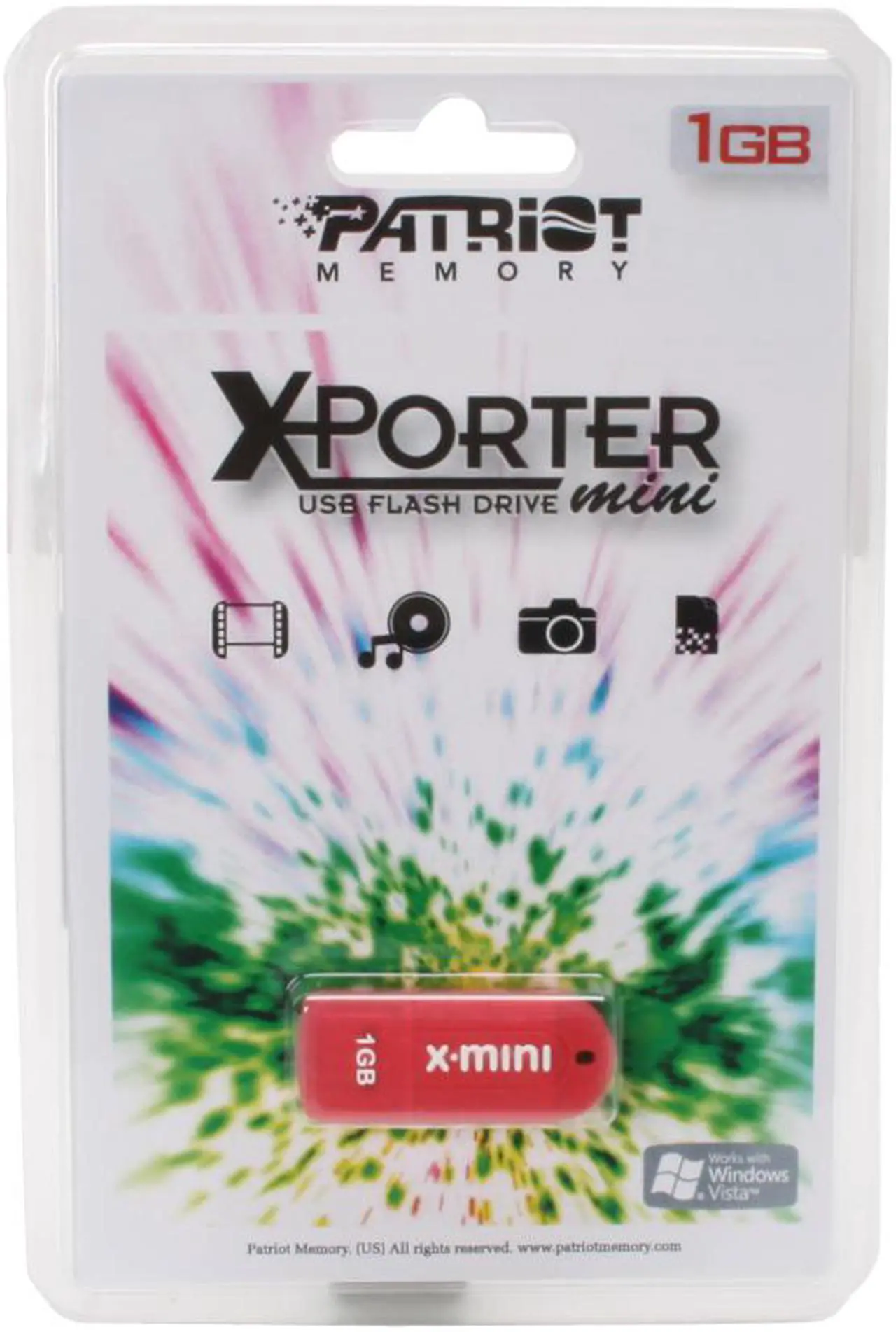 Patriot X-Porter mini 1GB Flash Drive (USB2.0 Portable) - Newegg.com