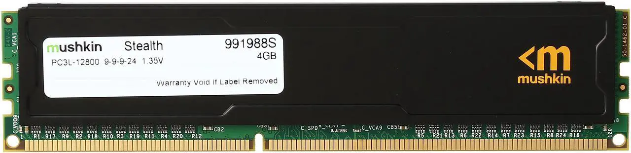 Mushkin Enhanced Stealth 4GB DDR3L 1600 (PC3L 12800) Desktop Memory ...