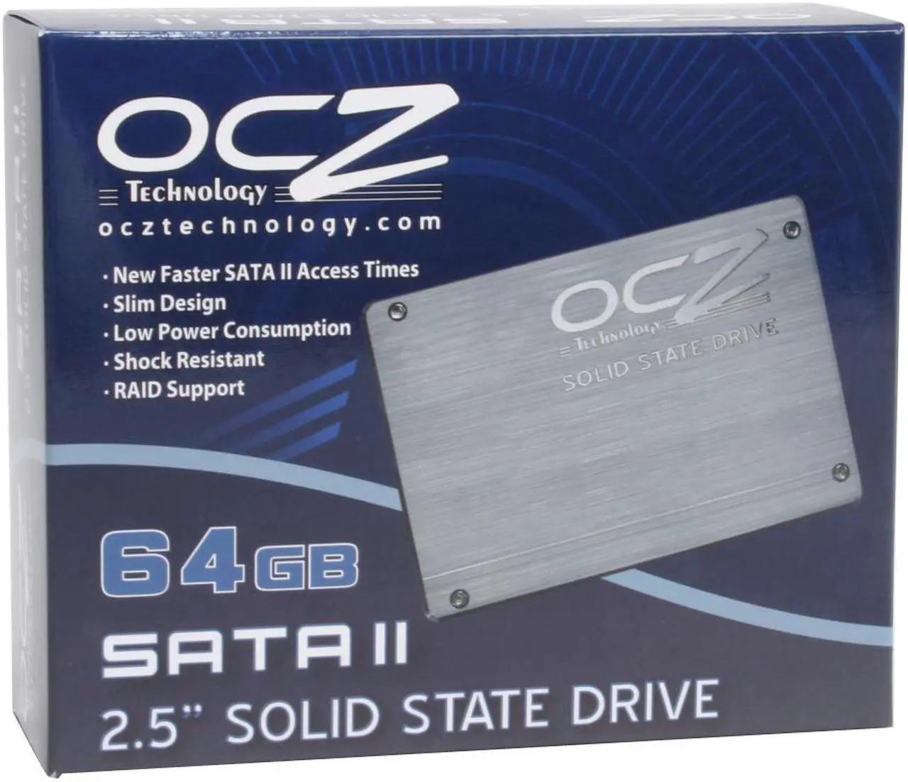 OCZ 2.5" 64GB SATA II SLC Internal Solid State Drive (SSD) OCZSSD2 ...