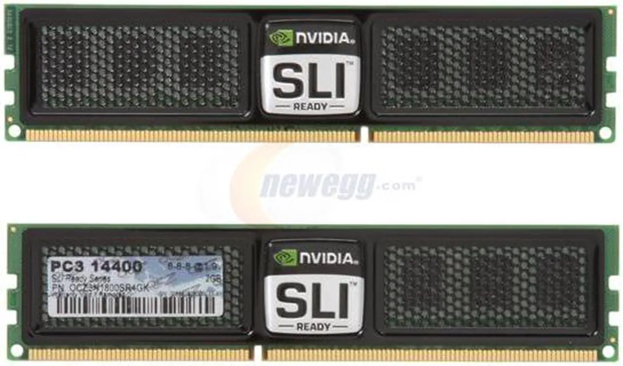 OCZ NVIDIA SLI-Ready Edition 4GB (2 x 2GB) DDR3 1800 (PC3 14400) Dual ...