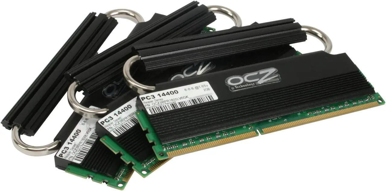 OCZ Reaper HPC 6GB (3 x 2GB) DDR3 1800 (PC3 14400) Low Voltage Desktop ...