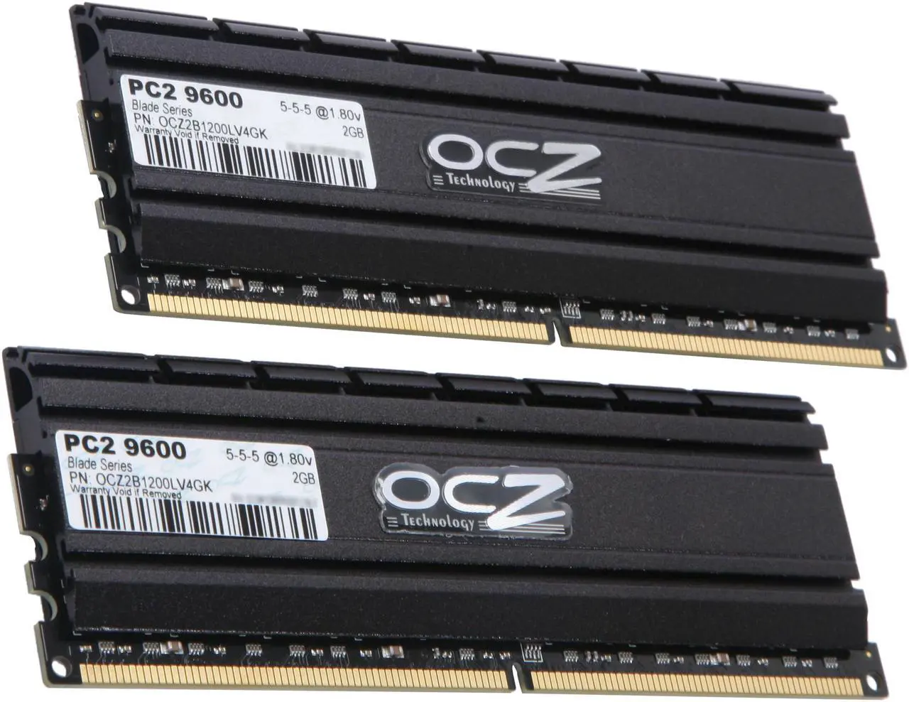 OCZ Blade Series 4GB (2 x 2GB) DDR2 1200 (PC2 9600) Low Voltage Desktop ...