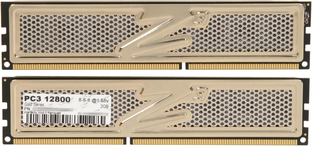 OCZ Gold 4GB (2 x 2GB) DDR3 1600 (PC3 12800) Desktop Memory Model ...
