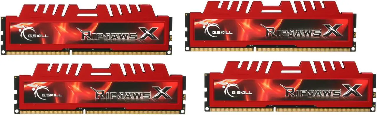 G.SKILL Ripjaws X Series 16GB (4 x 4GB) DDR3 1600 (PC3 12800) Desktop ...