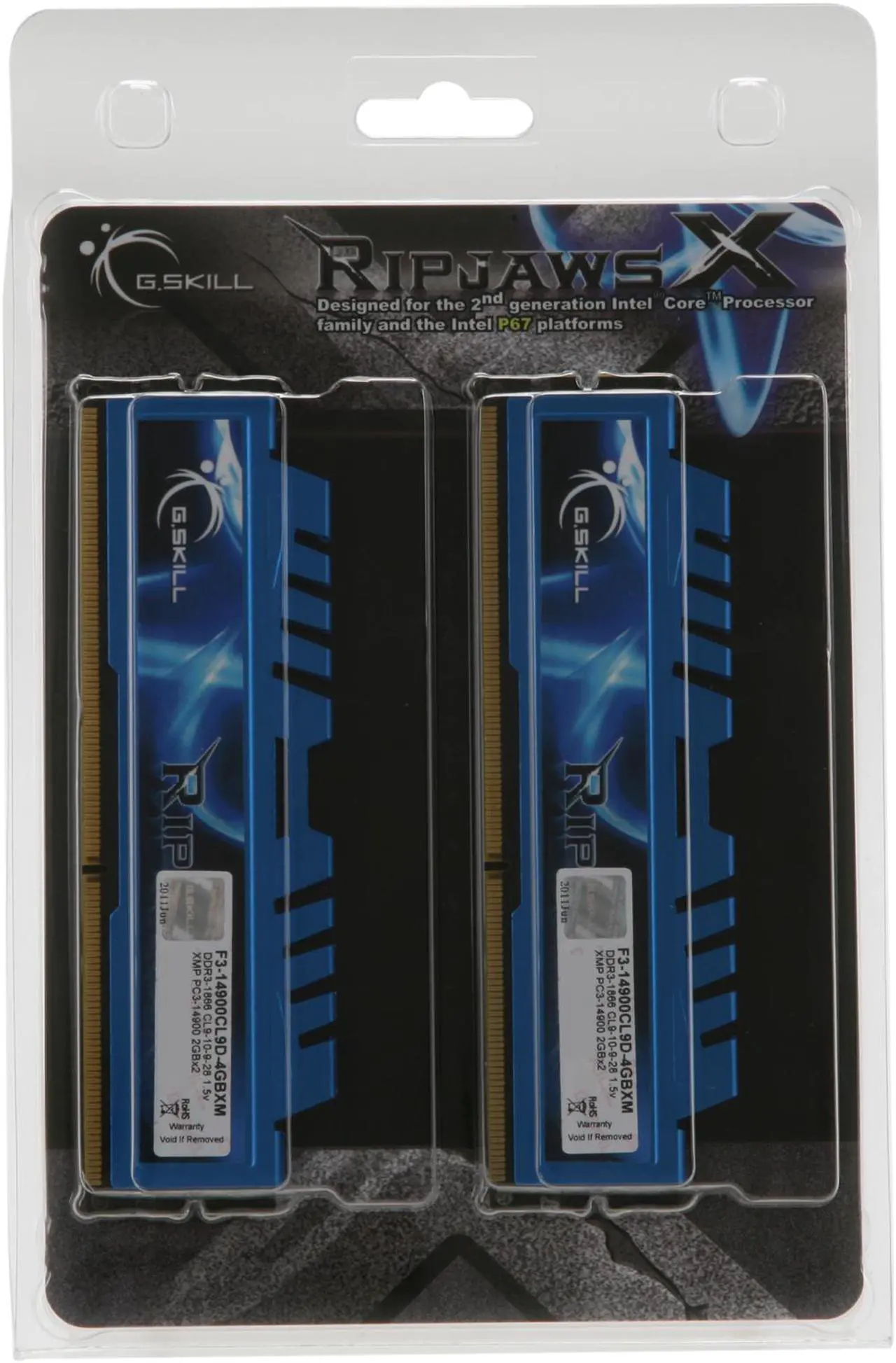 G.SKILL Ripjaws X Series 4GB (2 x 2GB) DDR3 1866 (PC3 14900) Desktop ...