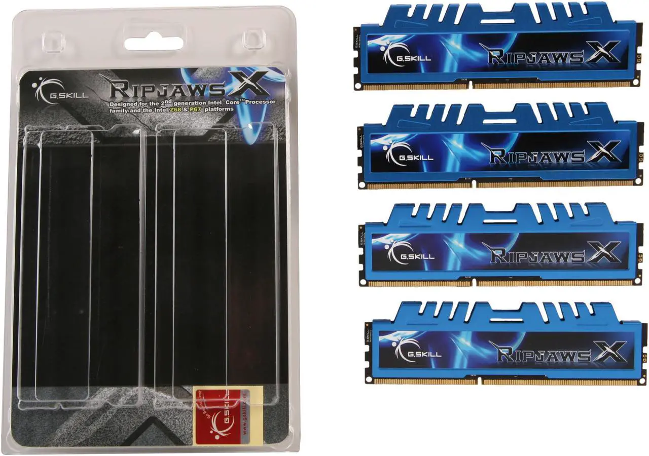 G.SKILL Ripjaws X Series 32GB (4 x 8GB) DDR3 1600 (PC3 12800) Desktop ...