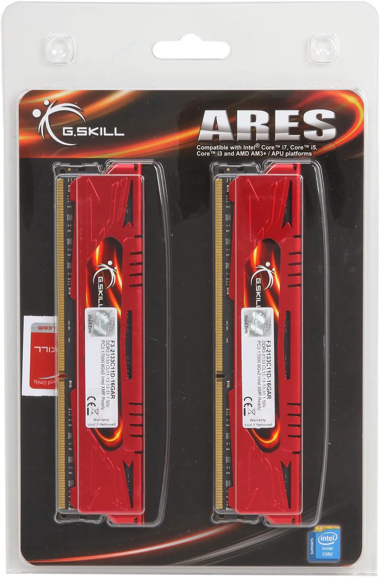 G.SKILL Ares Series 16GB (2 x 8GB) DDR3 2133 (PC3 17000) Desktop Memory ...