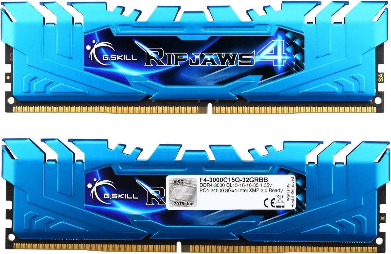 G.SKILL Ripjaws 4 Series 32GB (4 x 8GB) DDR4 3000 (PC4 24000) Extreme ...