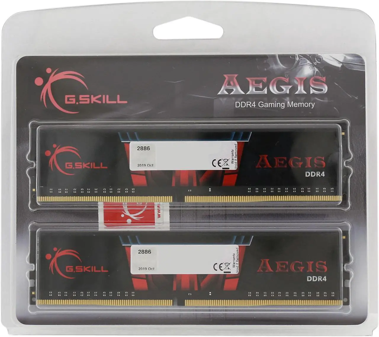 G.SKILL Aegis 32GB (4 x 8GB) DDR4 3200 (PC4 25600) Memory Kit Model F4 ...