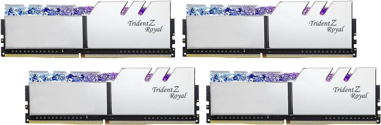 G.SKILL Trident Z Royal Series 64GB (4 x 16GB) DDR4 3600 (PC4 28800 ...