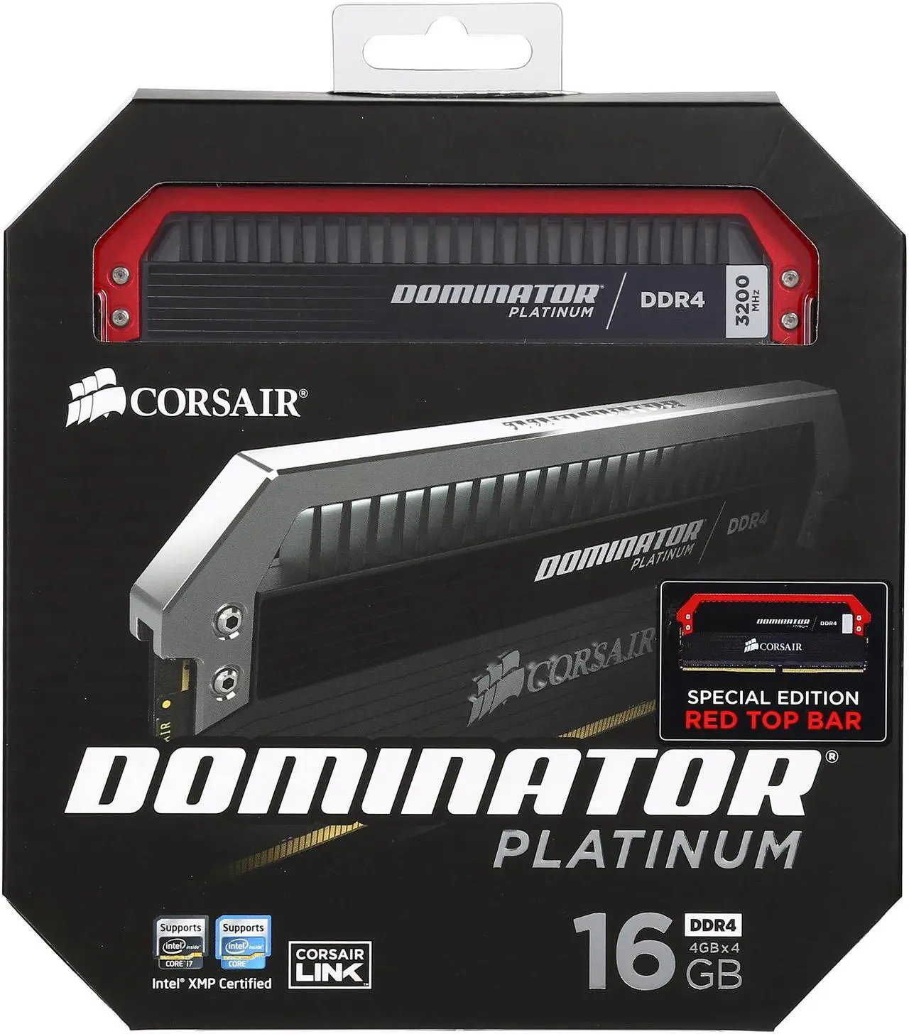 CORSAIR Dominator Platinum 16GB (4 x 4GB) DDR4 3200 (PC4 25600) Memory ...