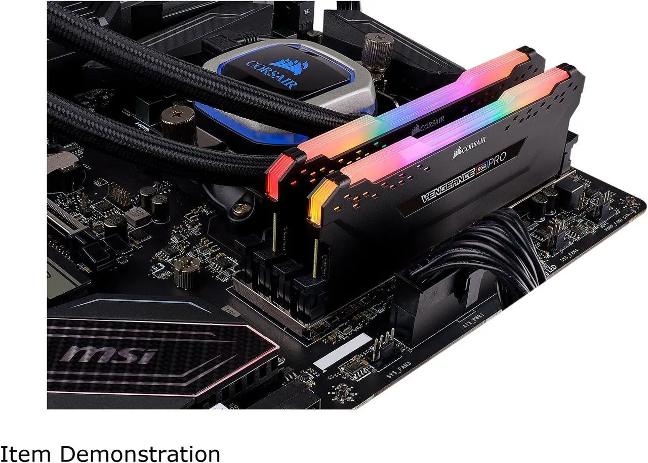 CORSAIR Vengeance RGB Pro 64GB (4 x 16GB) 288-Pin PC RAM DDR4 3600 (PC4 ...