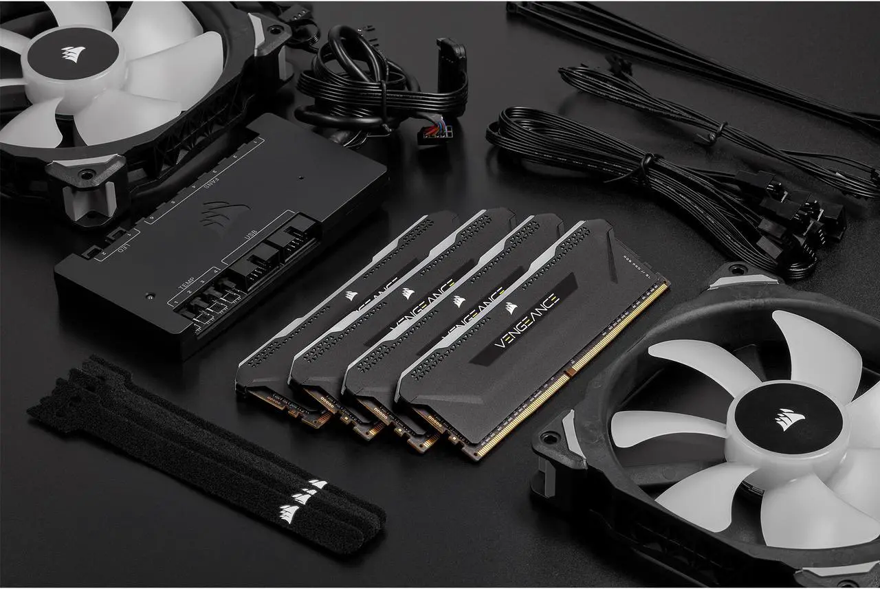 CORSAIR Vengeance RGB Pro SL 64GB (2 x 32GB) 288-Pin PC RAM DDR4 4000 ...