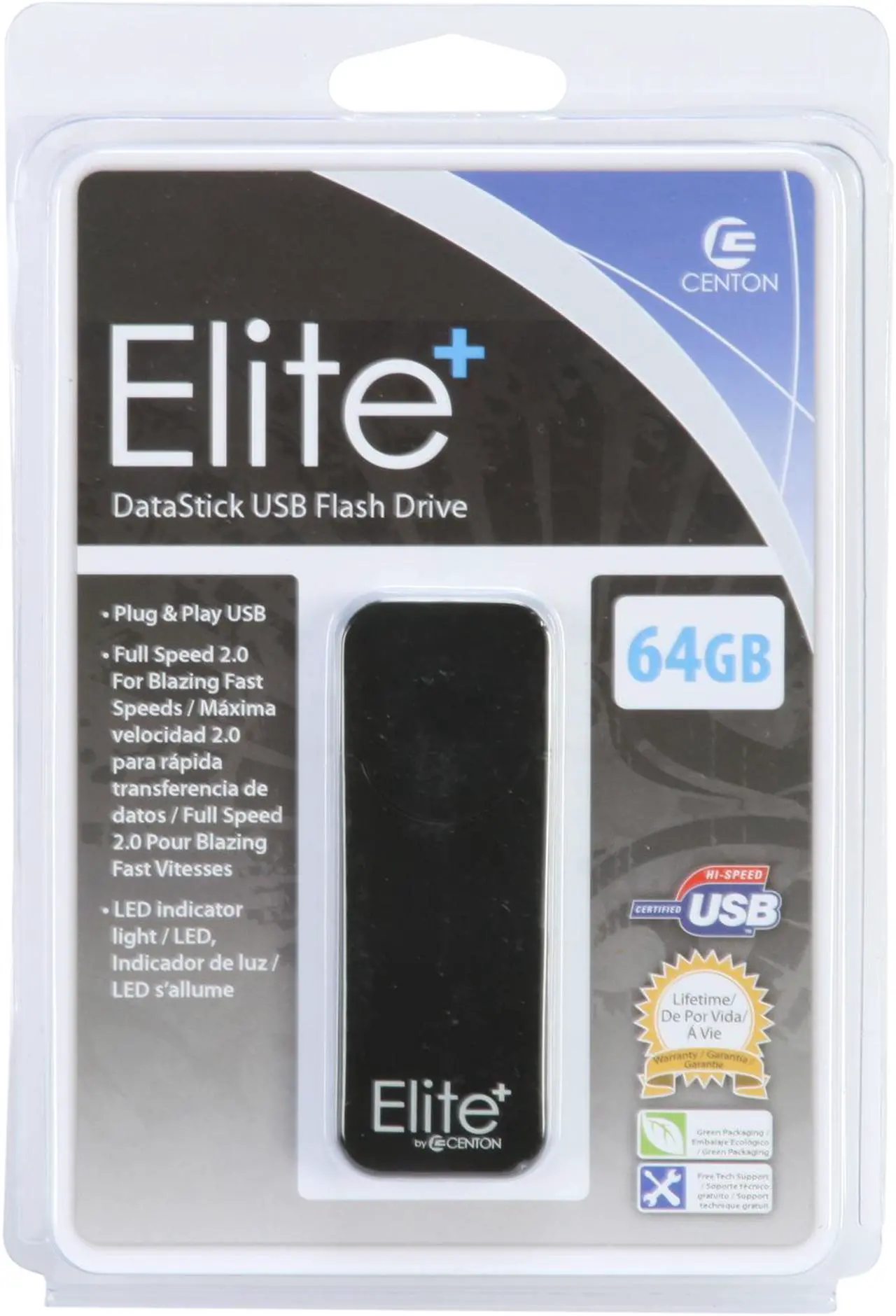 CENTON DataStick Elite Plus 64GB USB 2.0 Flash Drive - Newegg.com