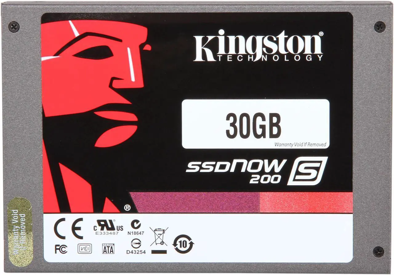 Kingston 2.5" 30GB SATA III Internal Solid State Drive (SSD) SS200S3 ...
