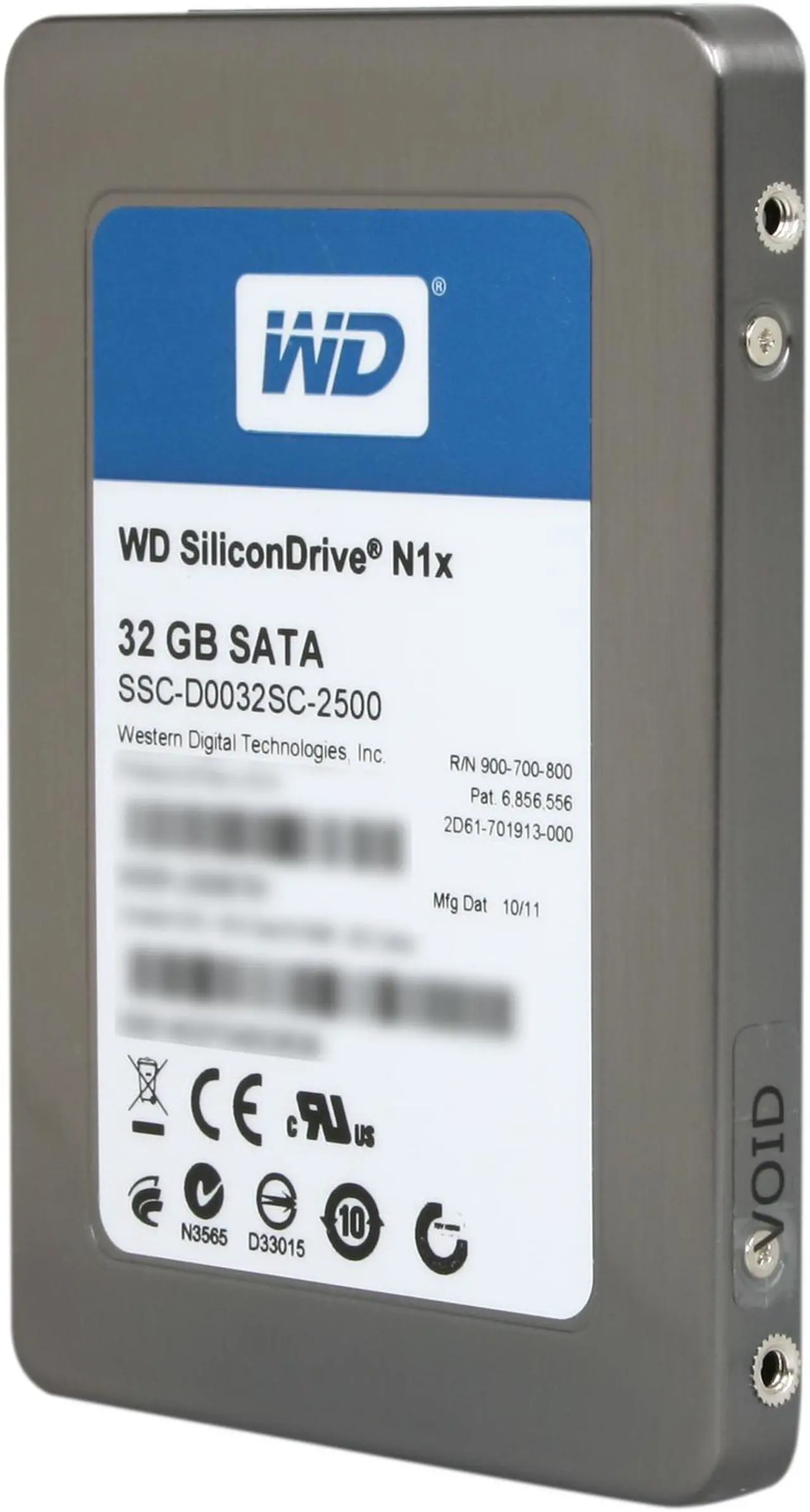 Western Digital SiliconDrive N1x 2.5" 32GB SATA II SLC Internal Solid ...