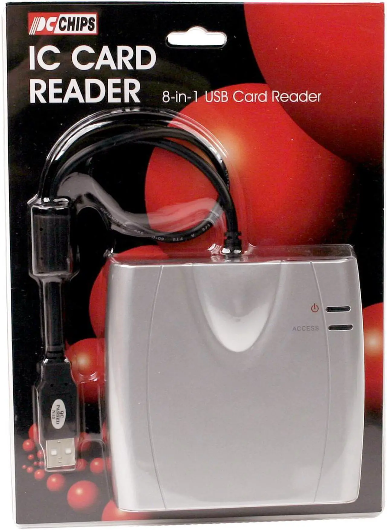 PC CHIPS Card Reader 8-in-1 USB 2.0 Card Reader/Writer - Newegg.com