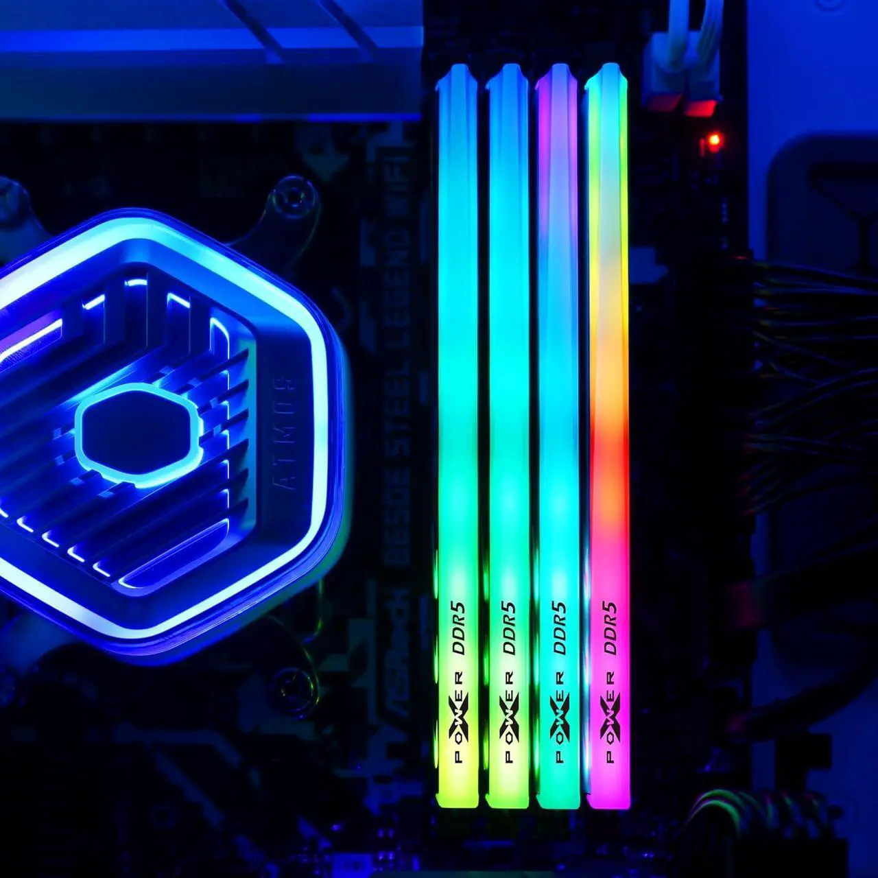 Silicon Power Storm RGB DDR5 6400 MT/s (PC5 51200) 64GB (2 x 32GB) 288 ...