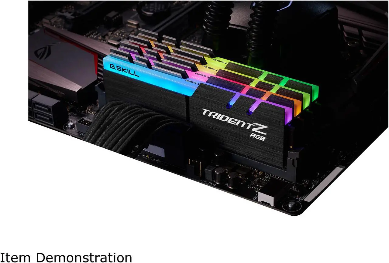 G.SKILL TridentZ RGB Series 128GB (4 x 32GB) 288-Pin PC RAM DDR4 3600 ...