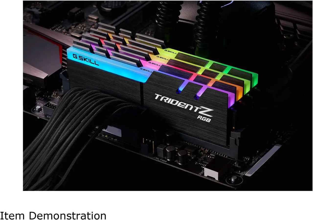 G.SKILL TridentZ RGB Series 128GB (4 x 32GB) 288-Pin PC RAM DDR4 3200 ...