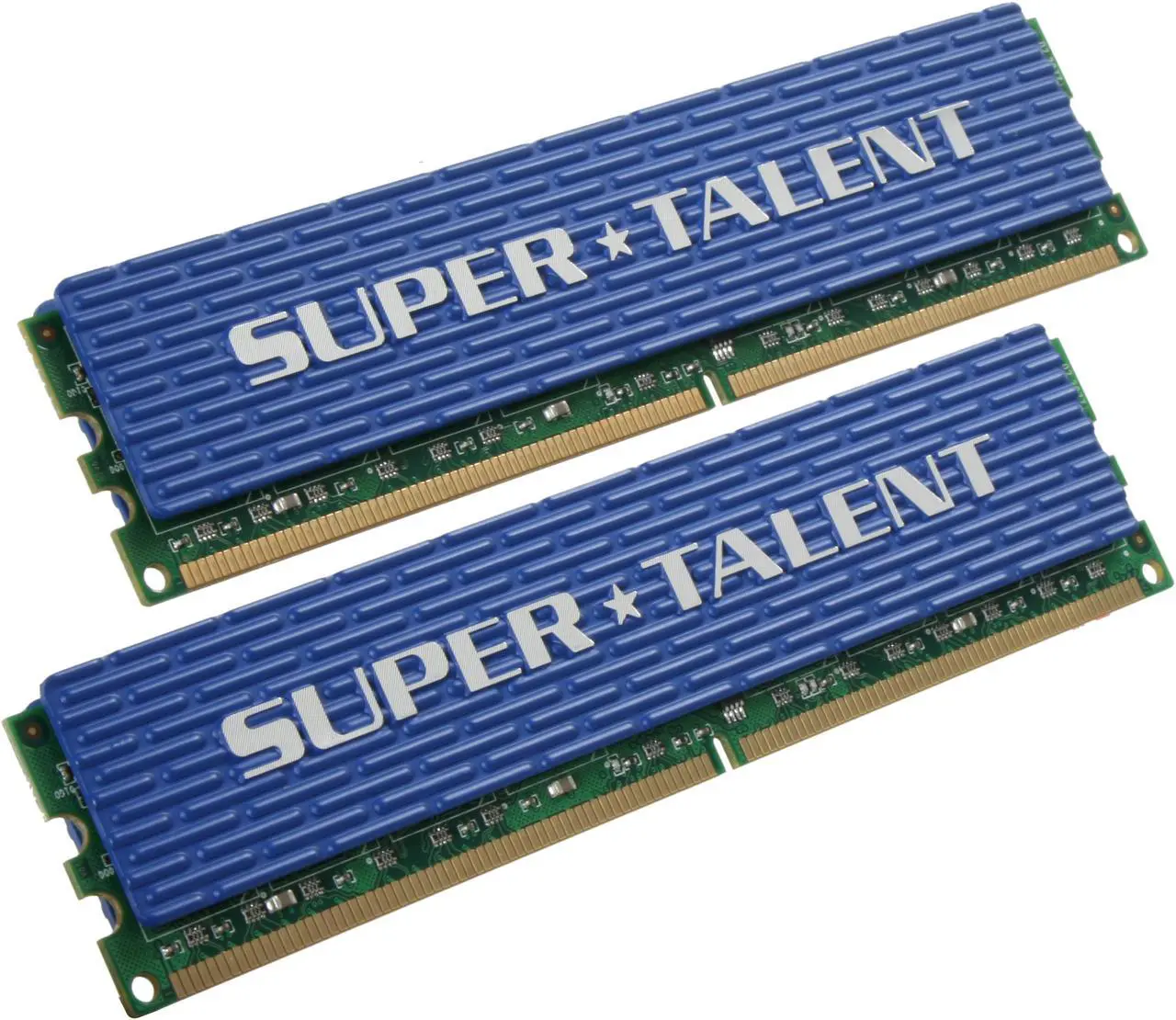 SUPER TALENT 4GB (2 x 2GB) DDR2 800 (PC2 6400) Dual Channel Kit Desktop Memory Model T800UX4GC5 ...