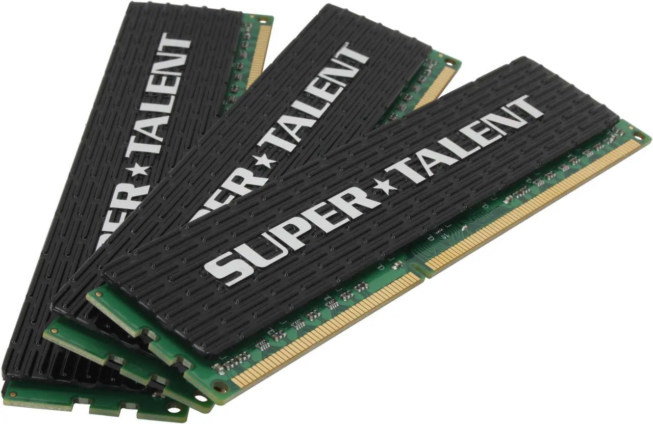 SUPER TALENT 6GB (3 x 2GB) DDR3 1333 (PC3 10666) Triple Channel Kit ...