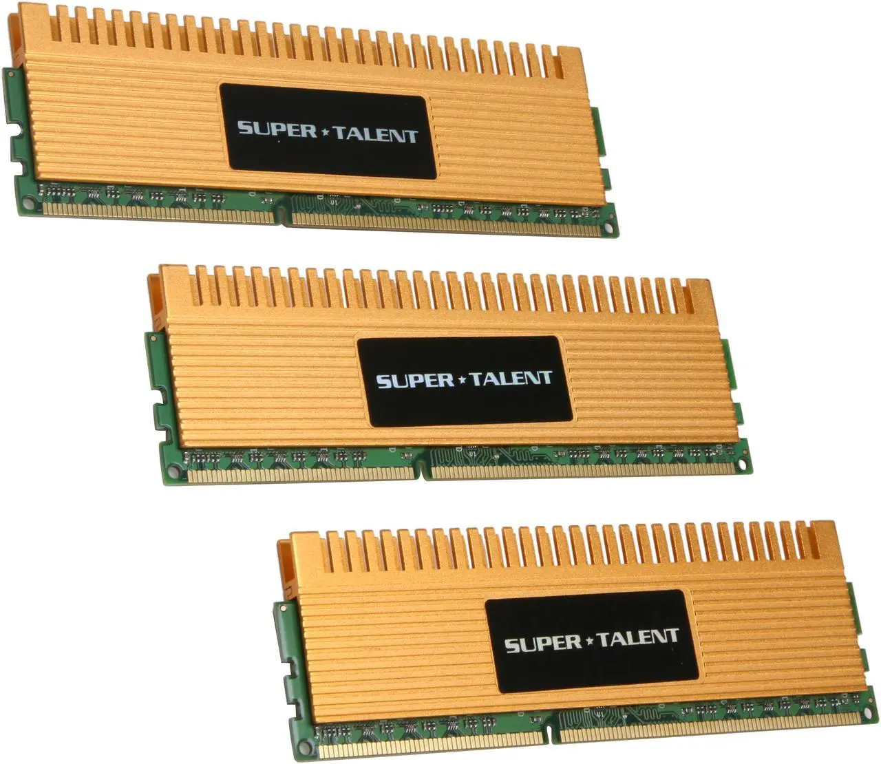 SUPER TALENT Gold Series 6GB (3 x 2GB) DDR3 1600 (PC3 12800) Triple ...