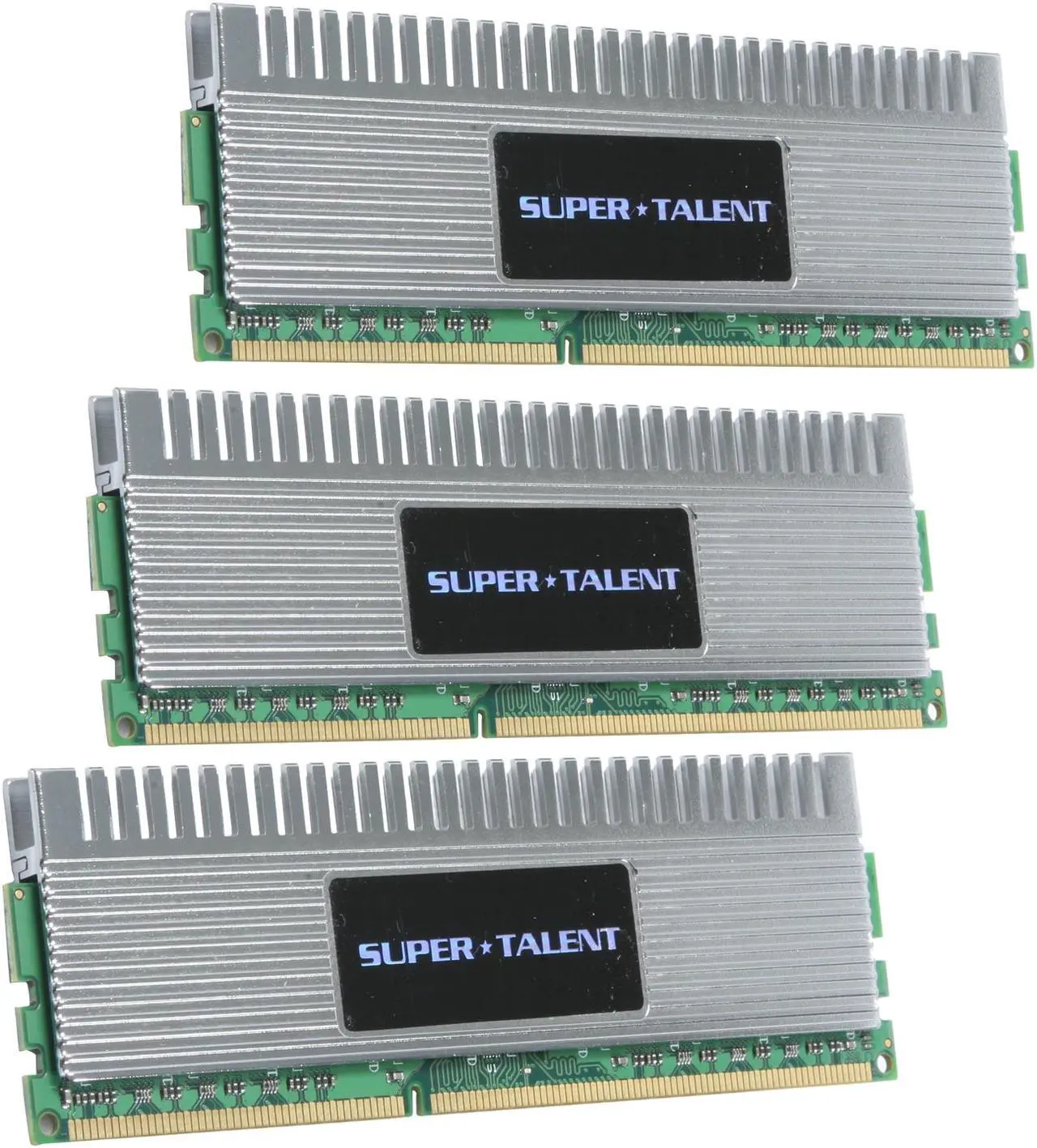 SUPER TALENT Chrome Series 6GB (3 x 2GB) DDR3 1800 (PC3 14400) Desktop ...