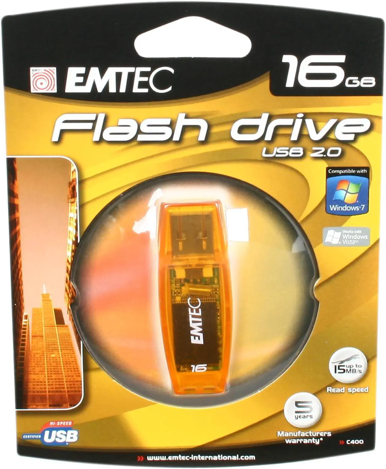 EMTEC C400 Candy Series 16GB USB 2.0 Flash Drive (Orange) - Newegg.com