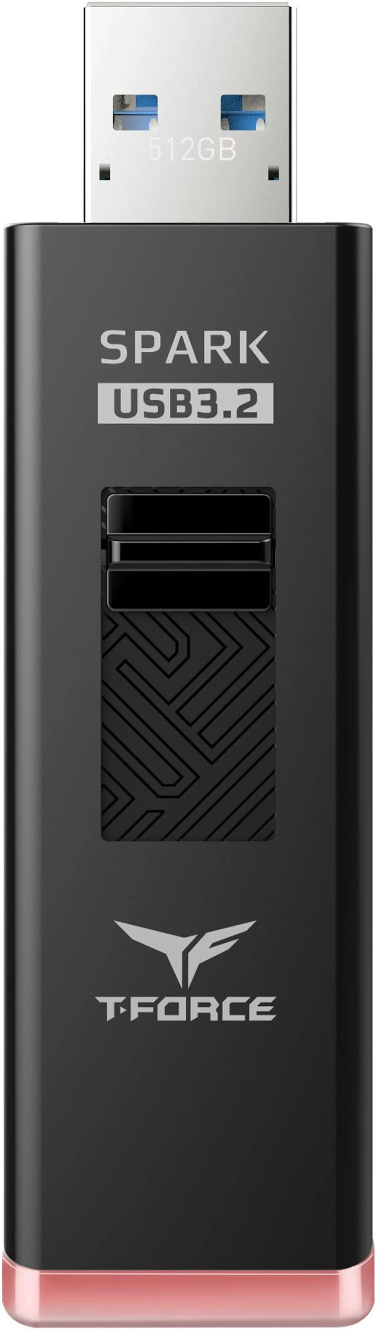 TEAM 512GB SPARK LED USB 3.2 Gen 2 Flash Drive, Speed Up to 1000MB/s ...