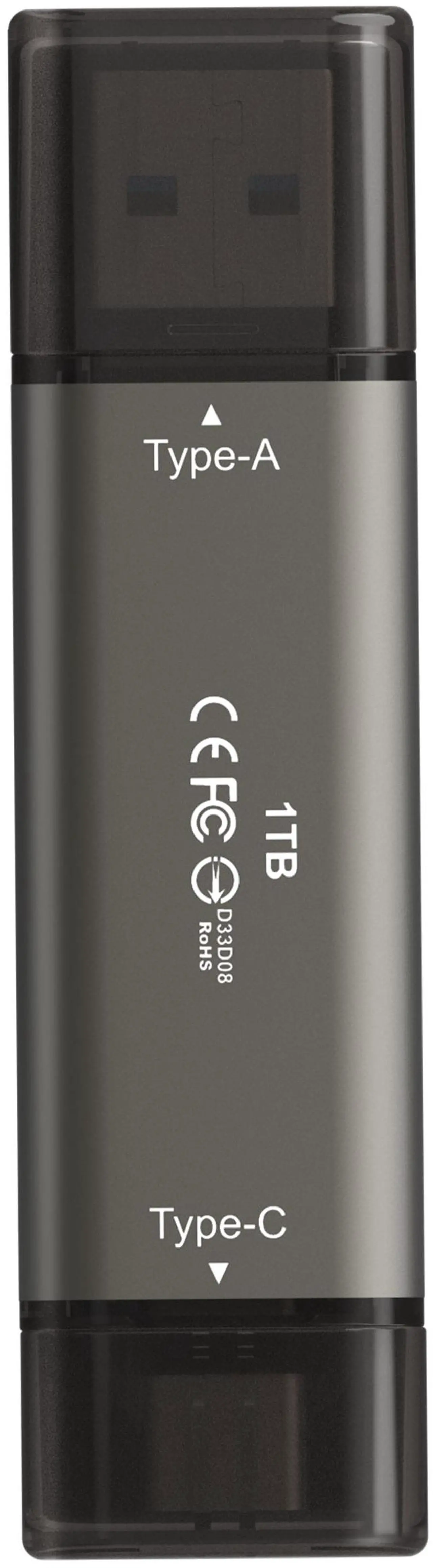 TEAM X2 MAX DRIVE 1TB Titanium USB 3.2 Gen2 External Solid State Flash ...