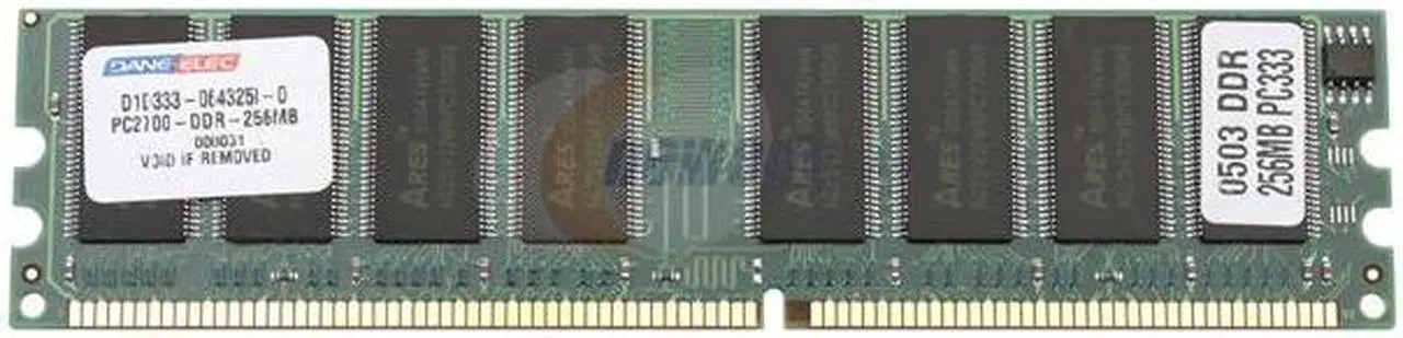 DANE-ELEC 256MB DDR 333 (PC 2700) System Memory Model D1D333-064325I-O ...