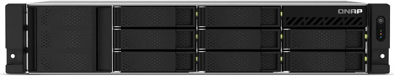 QNAP TS-864EU-RP-8G 2U 8-Bay Short Depth Rackmount NAS - Intel Celeron ...