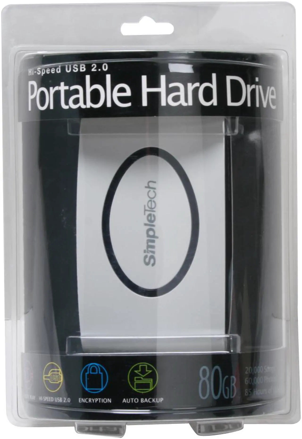 SimpleTech Portable 80GB USB 2.0 2.5" External Hard Drive - Newegg.com