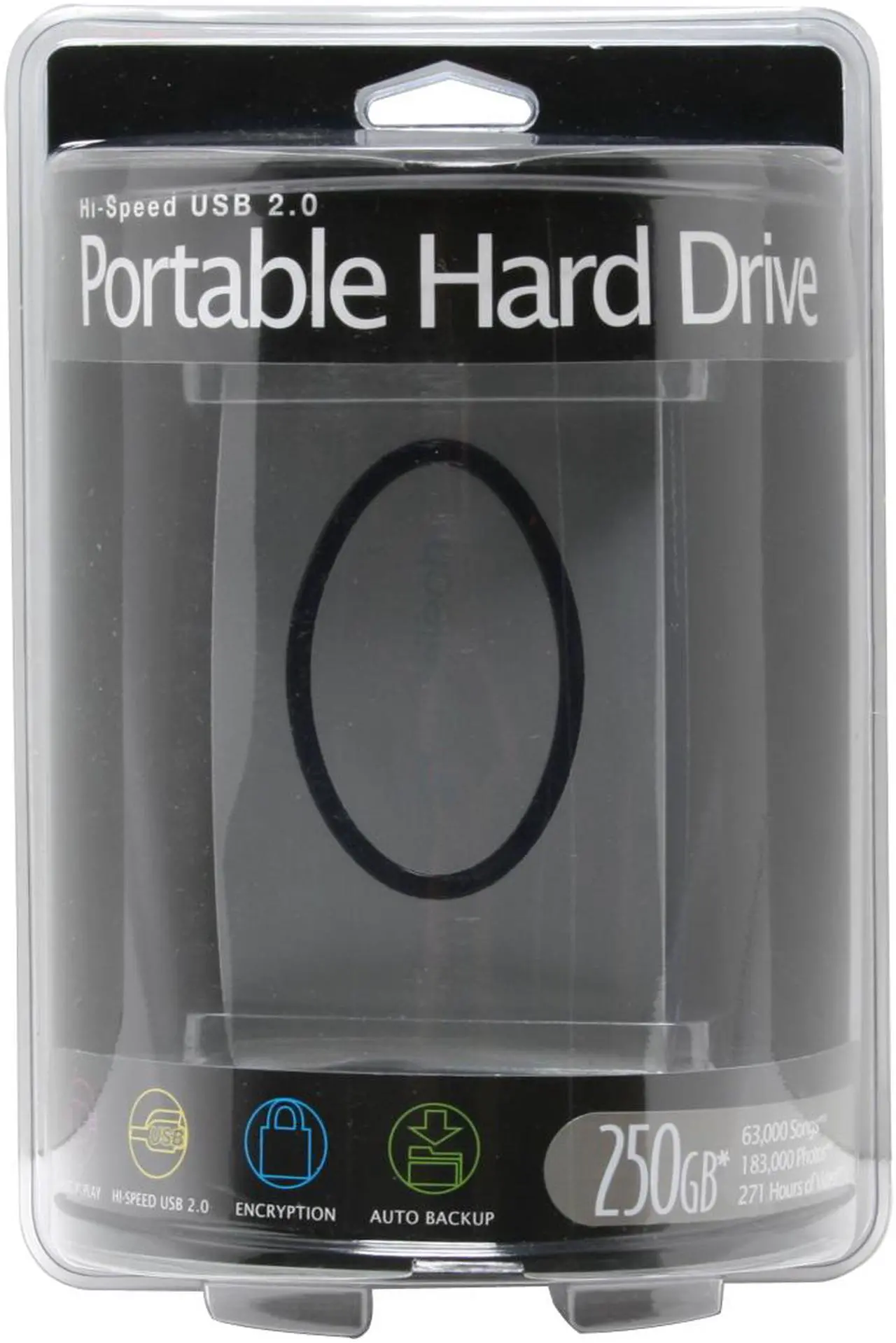 SimpleTech SimpleDrive Portable 250GB USB 2.0 2.5" External Hard Drive ...