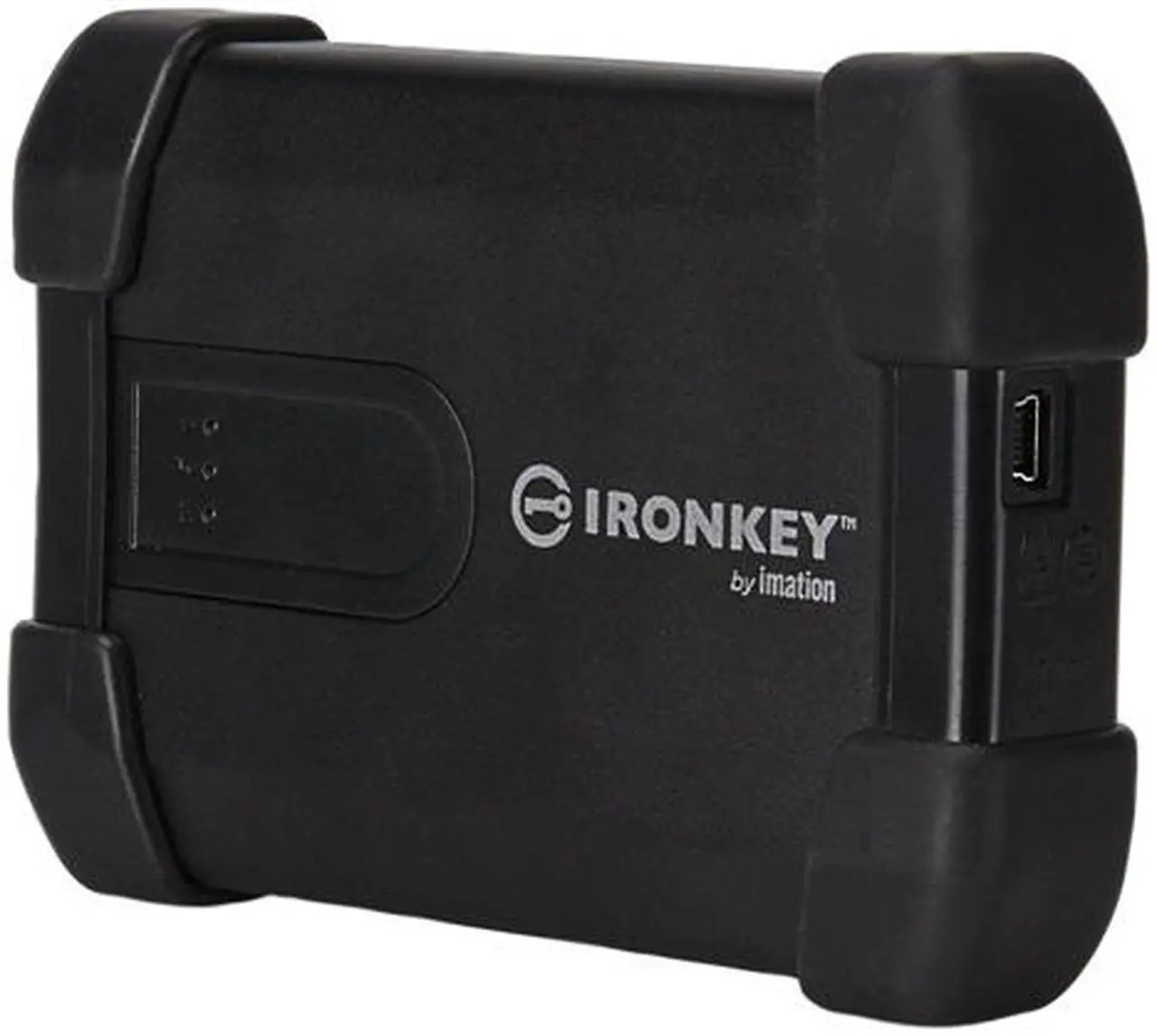 Ironkey 500GB External Hard Drive USB 2.0 Model MXKA1E500G5001 Black ...