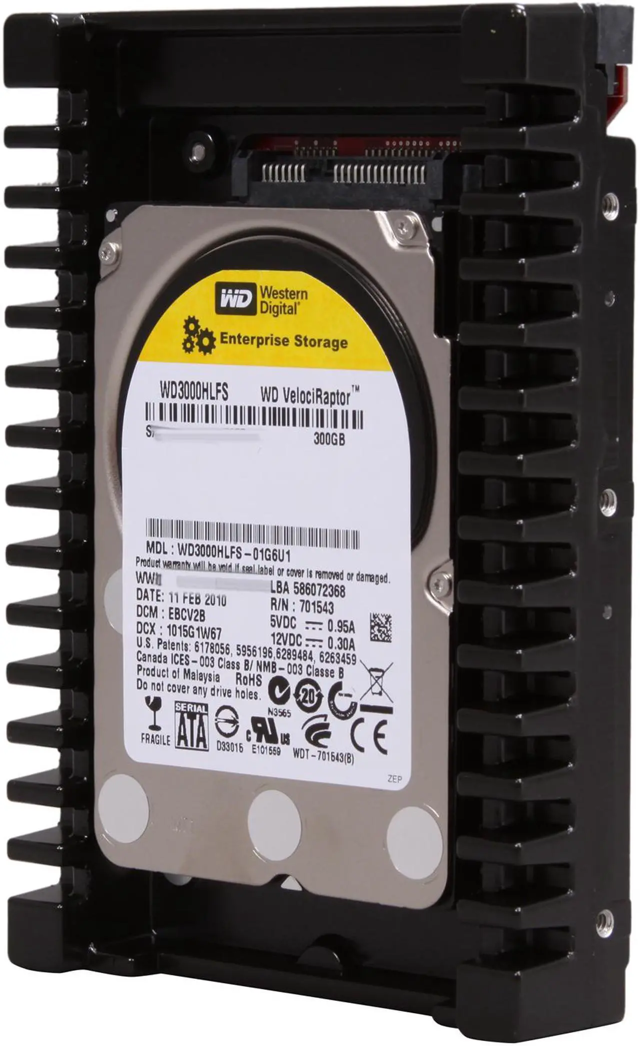 Western Digital WD VelociRaptor 300GB 10000 RPM HDD - Newegg.com