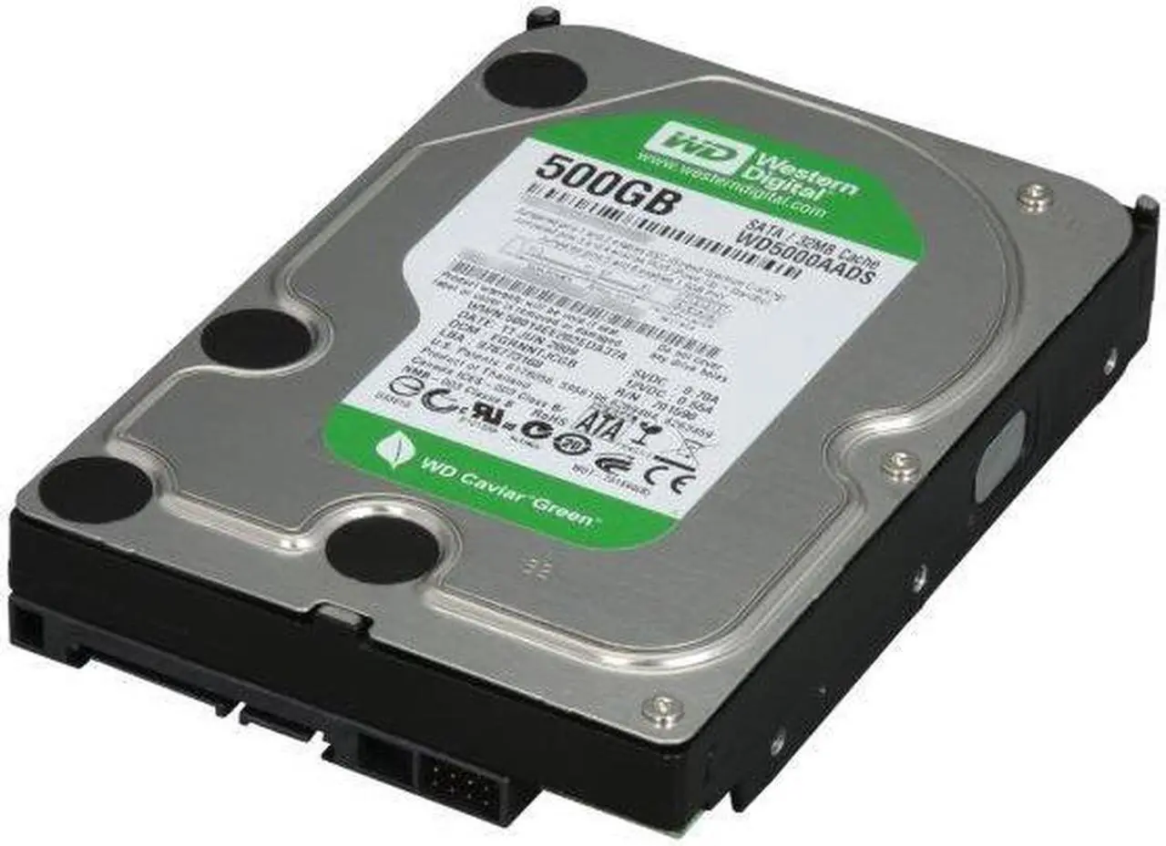 Western Digital WD Green WD5000AADS-20PK 500GB 32MB Cache SATA 3.0Gb/s 3.5" Hard Drive - 20 Pack ...