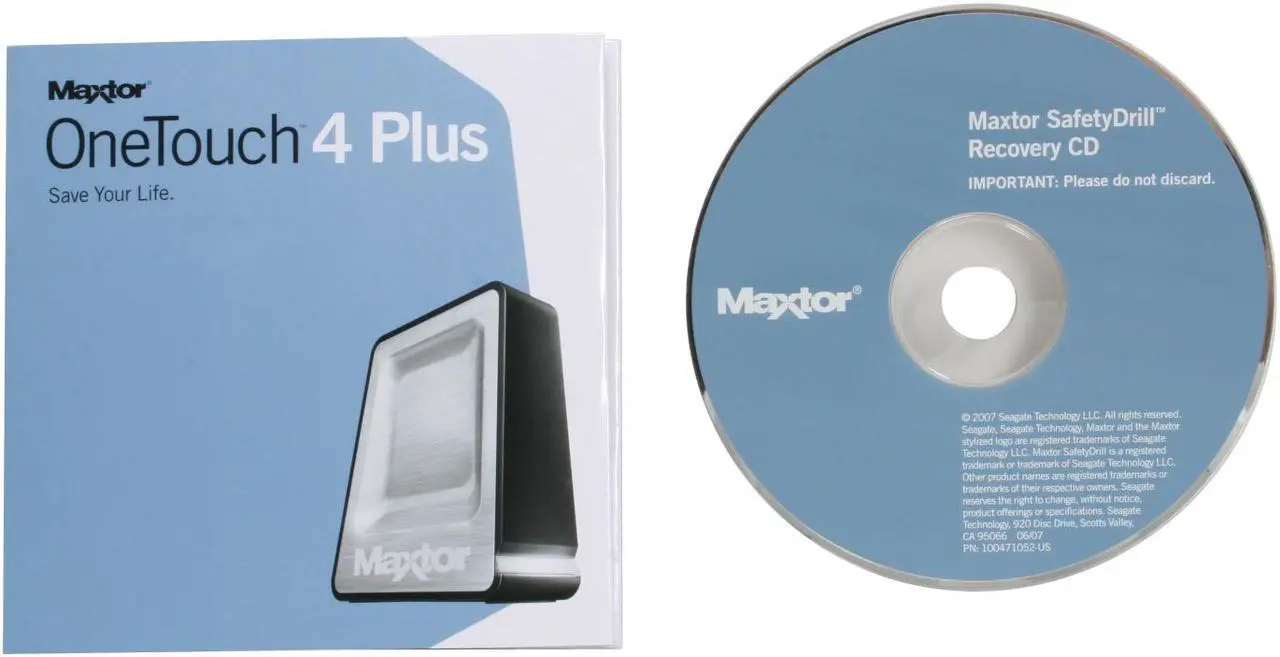 Open Box: Maxtor OneTouch 4 Plus 500GB USB 2.0 / Firewire400 3.5 ...