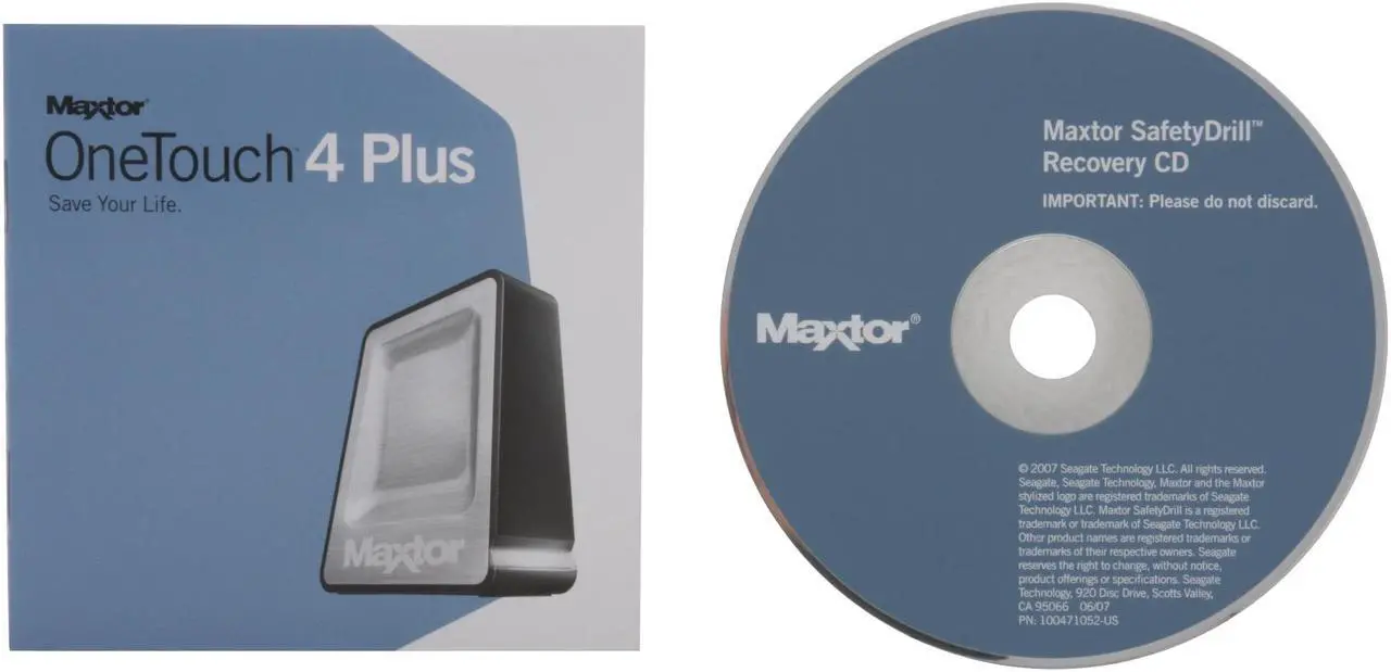 Maxtor OneTouch 4 Plus 750GB USB 2.0 / Firewire400 3.5" External Hard ...