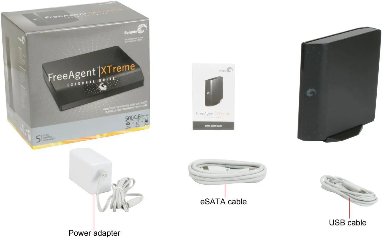 Seagate FreeAgent XTreme 500GB USB 2.0 / Firewire400 / eSATA 3.5 ...