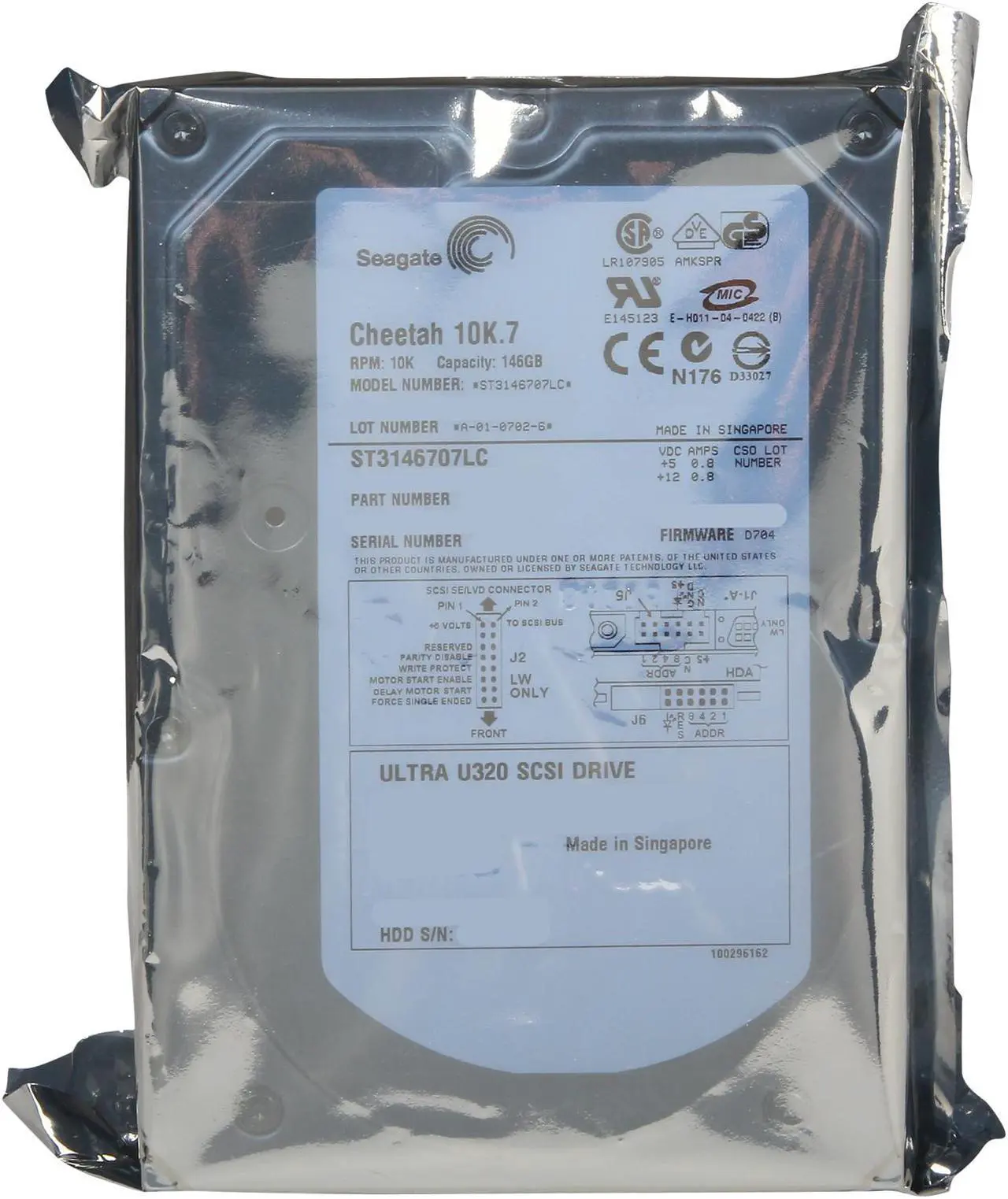 Refurbished: Seagate Cheetah 10K.7 ST3146707LC 147GB 10000 RPM 8MB ...