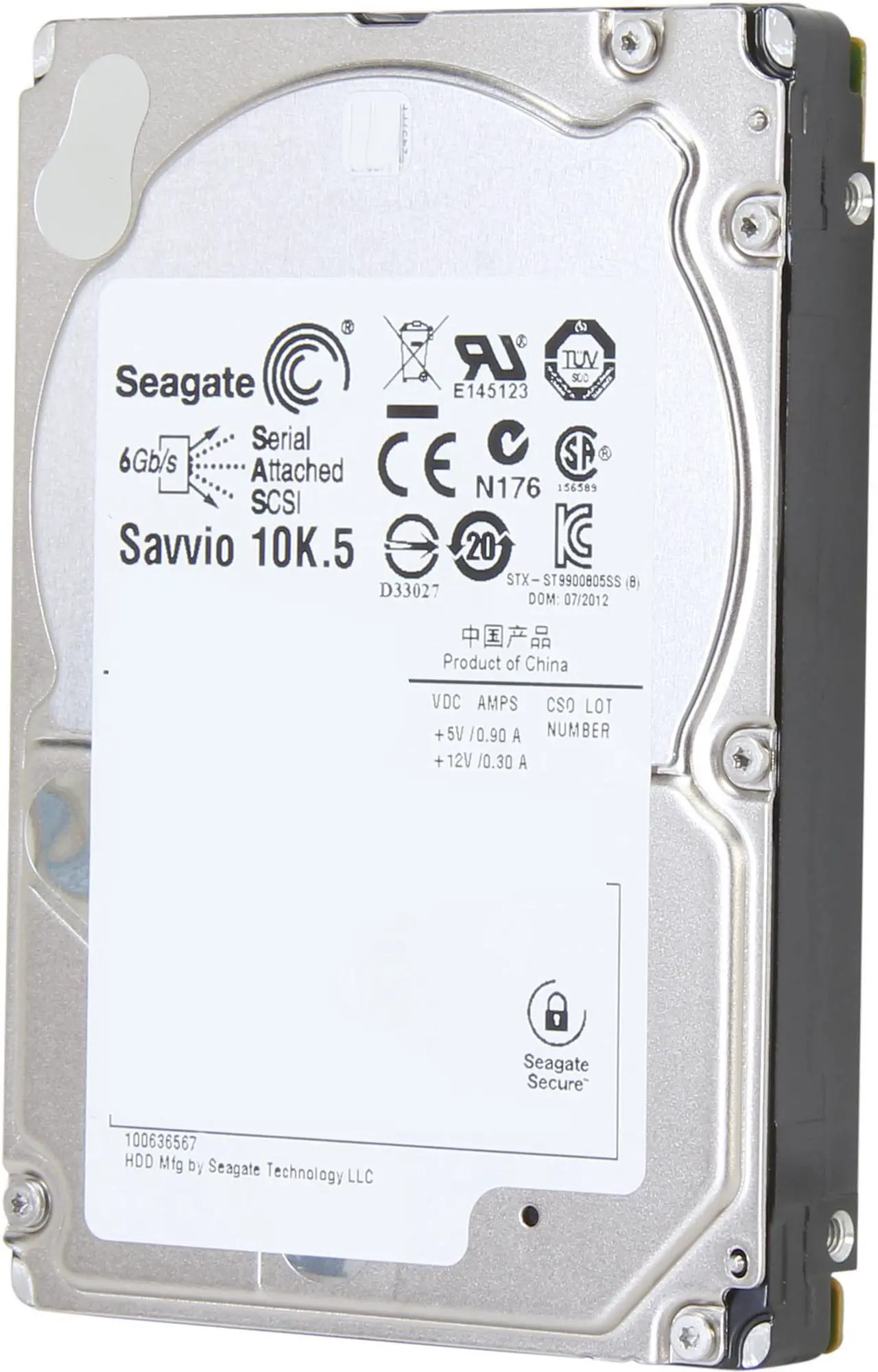 Seagate Savvio 10K.5 ST9900705SS 900GB 10000 RPM 64MB Cache SAS 6Gb/s 2 ...